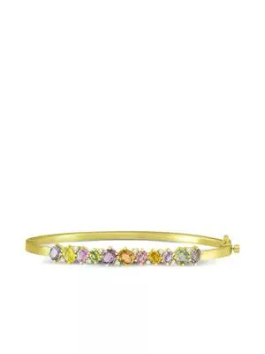 Sutra 18k Yellow Sapphire, And Diamond Bangle - Gold