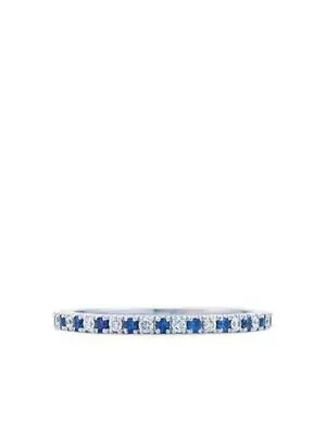 Kwiat 18kt White Gold Sapphire And Diamond Ring - Silver