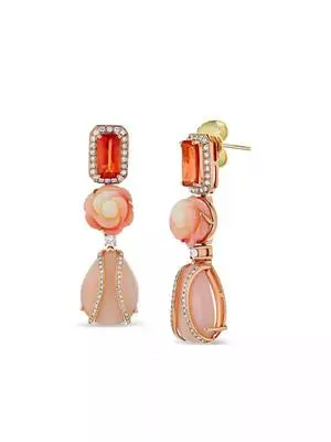 ALEXANDER LAUT 18k Rose Gold Multi-stone Earrings