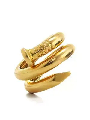 David Webb 18k Yellow Nail Ring - Gold