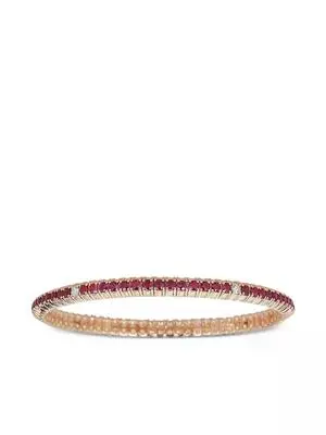 ZYDO 18k Rose Gold Diamond And Ruby Bracelet - Pink