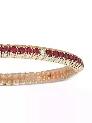 ZYDO 18k Rose Gold Diamond And Ruby Bracelet