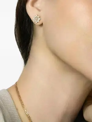 PARULINA 18k Rose Gold Sherzade Diamond Earrings
