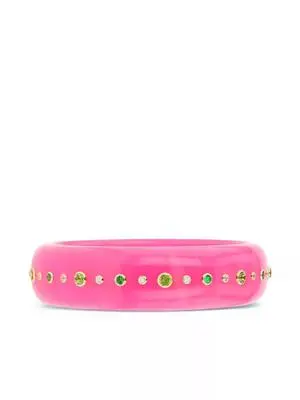Mark Davis 18k Yellow Gold Bakelite Bracelet - Pink
