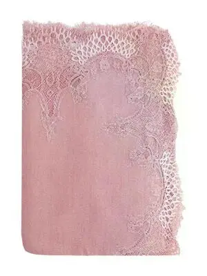 Janavi Lace-trimmed Scarf - Pink