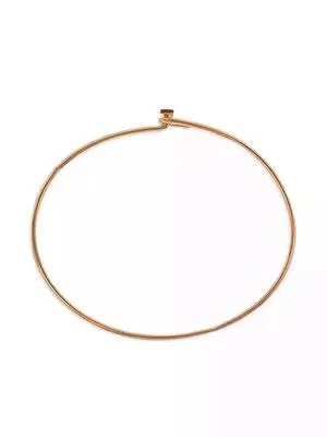 DEZSO 18k Rose Classic Wave Wire Bracelet - Gold