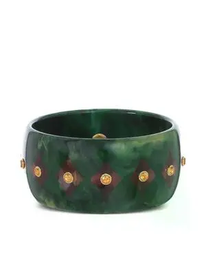 Mark Davis 18k Gold Bakelite Bracelet - Yellow