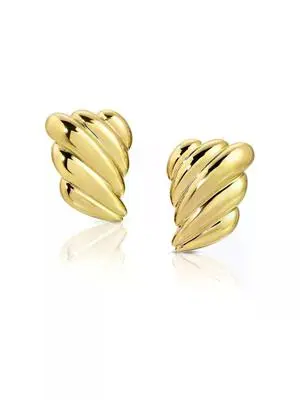 ANITA KO 18k Yellow Rose Earrings - Gold