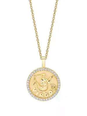 ANITA KO Anita Ko 18k Yellow Gold Virgo Zodiac Diamond Pendant Necklace