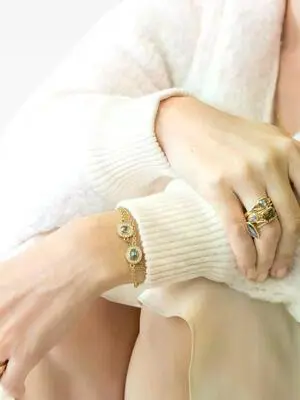Nimo With Love 18k Yellow Thinny Diamond Bracelet