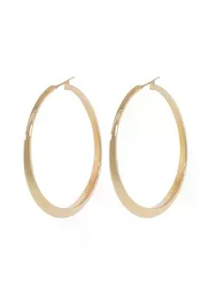 SIDNEY GARBER 18k Rose Gold Oval Hoop Earrings