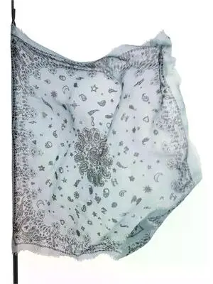 Zadig&Voltaire Nuage Bandana Scarf - Blue