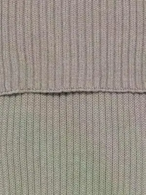 DELL'OGLIO Ribbed Scarf - Neutrals
