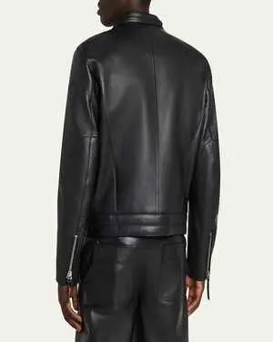 TOM FORD Pebbled Leather Biker Jacket