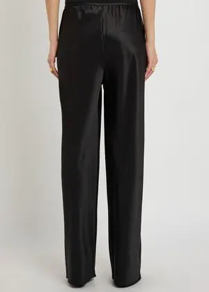 REFORMATION Gale Straight-leg Satin Trousers