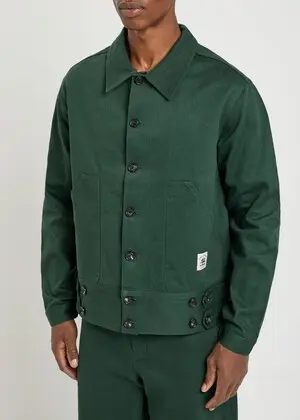BODE Knolly Brook Side Canvas Jacket - Dark Green