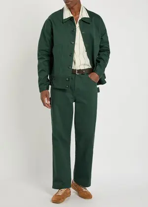 BODE Knolly Brook Side Canvas Jacket - Dark Green