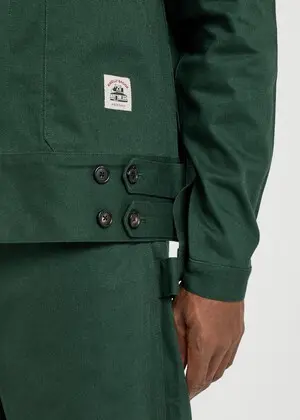 BODE Knolly Brook Side Canvas Jacket - Dark Green