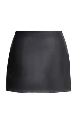 KALLMEYER Shiloh Plongé Leather Miniskirt
