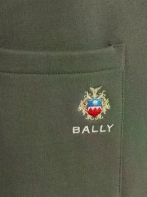 Bally Embroidered-crest Sweatpants - Green