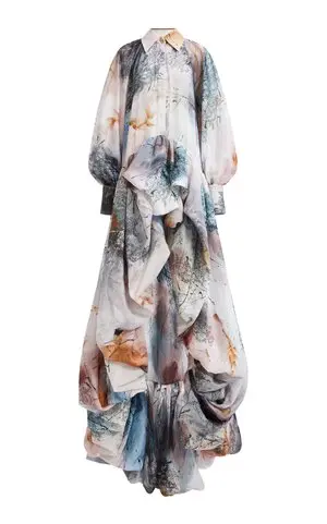 Aje Mietta Printed Maxi Dress