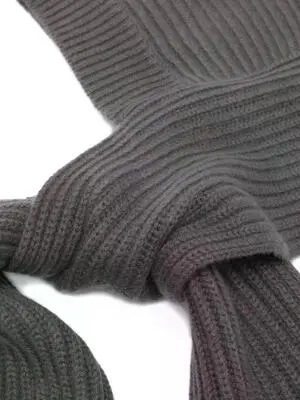 LISKA Ribbed Hooded Scarf