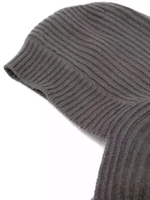 LISKA Ribbed Hooded Scarf