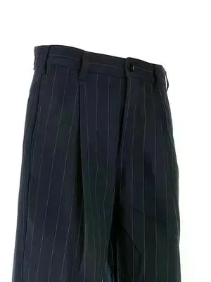 Obey Pinstripe Pleated Trousers