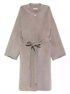 LISKA Belted Cashmere Coat