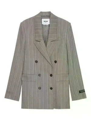 MSGM Pinstripe Double-breasted Jacket