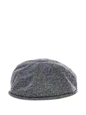 KANGOL Pattern Flexfit Flat Cap - Blue