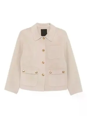 LISKA Jack Front-button Jacket - Neutrals