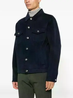 Soft Goat Buttoned Pocket Jacket