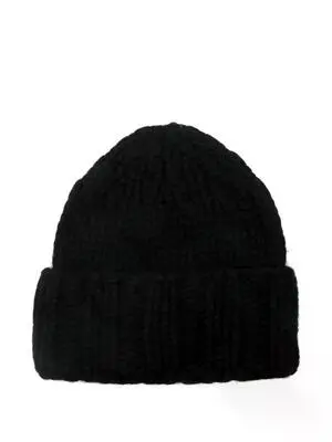 LISKA Chunky-knit Beanie - Black