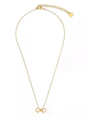 FERRAGAMO Bow Pendant Necklace - Gold