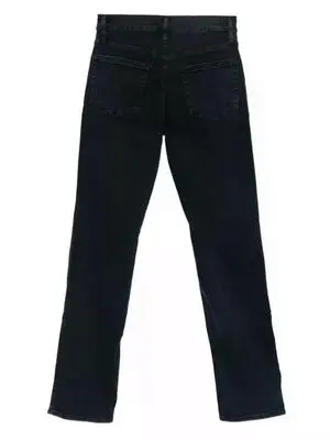 FRAME Buttoned Straight-leg Jeans