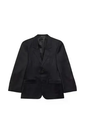 Balenciaga Single-breasted Blazer - Black