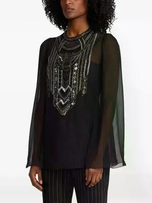 Ralph Lauren Embellished Cape Top
