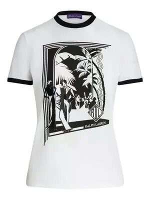 Ralph Lauren Graphic Ringer T-shirt - White