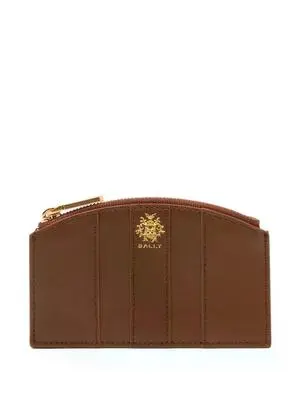 Bally Crest Leather Wallet - Brown