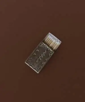 J. ALEXANDER Small Stamped Matchbox - Silver