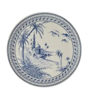 GIEN Ceramic Dépareillé Cake Platter - Blue