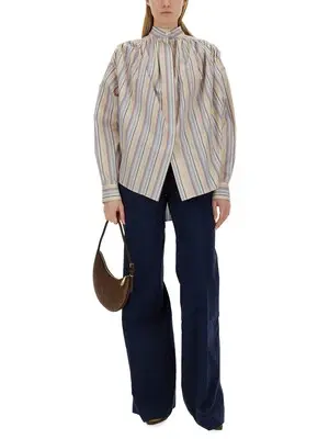 Etro Striped Cotton Blouse