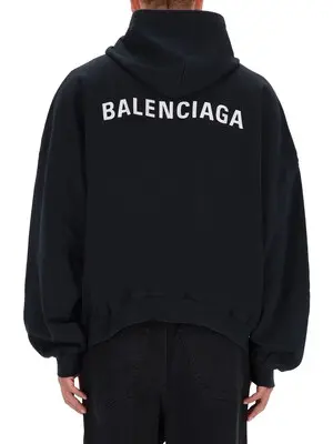 Balenciaga Sweatshirt With Logo - Black