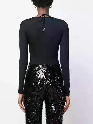 Patrizia Pepe Tie-fastening Cut-out Bodysuit
