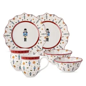 VILLEROY & BOCH Toy's Delight Nutcracker 6 Piece Breakfast Set, Service For 2 - Multi