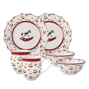 VILLEROY & BOCH Toy's Delight Rocking Horse 6 Piece Breakfast Set, Service For 2 - Multi