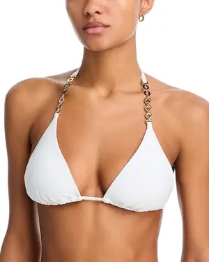 Ramy Brook Terry Bikini Top - White
