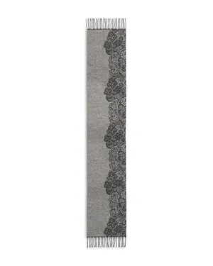 Bloomingdale'S Lace Print Scarf Exclusive - Grey/charcoal