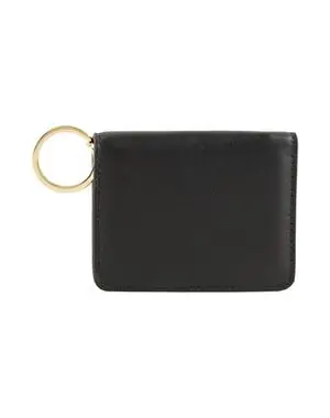 MAISON MARGIELA Cardholder Cow Leather, Brass, Iron, Zinc - Black